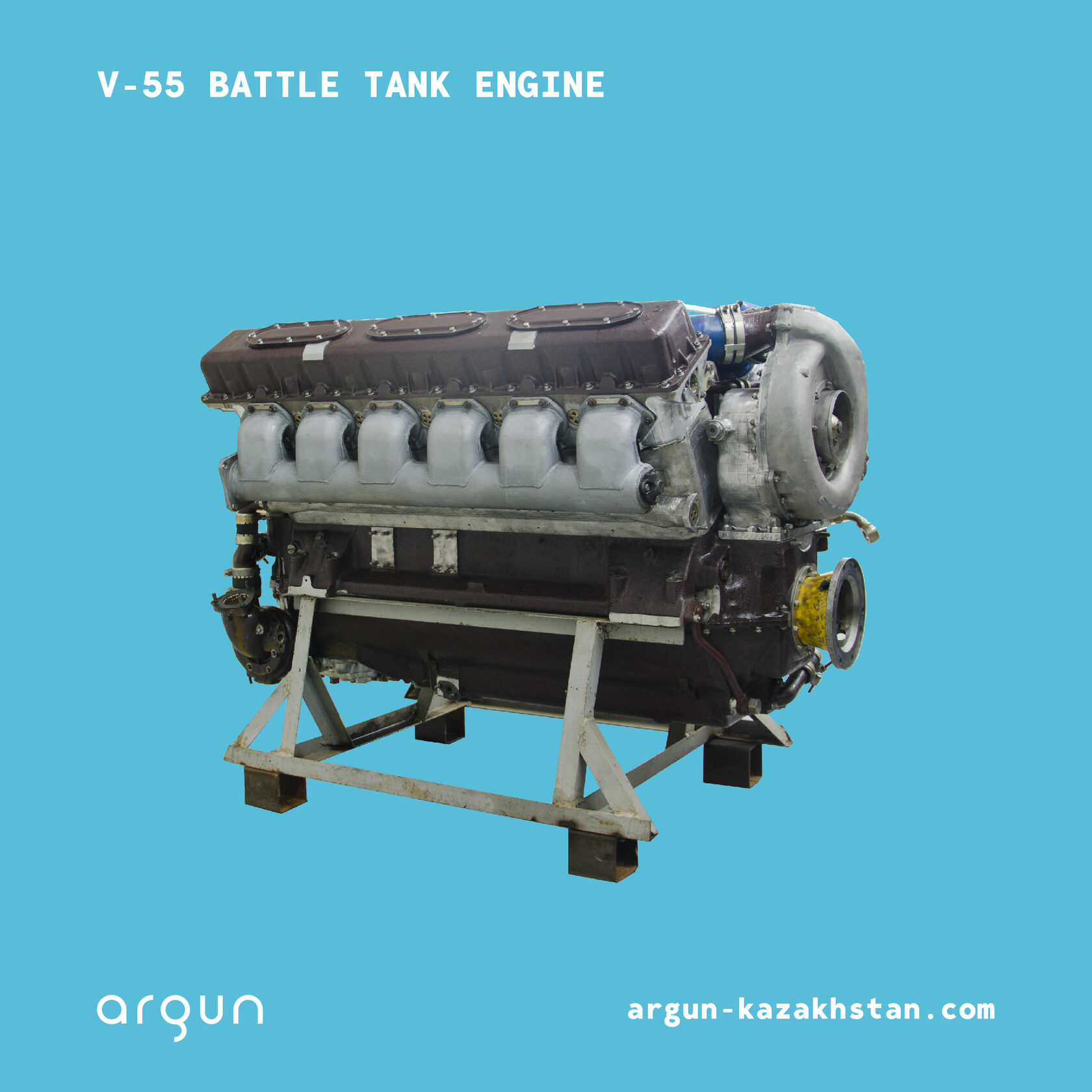 V-55 battle tank engine | Worldwide shipping - ARGUN