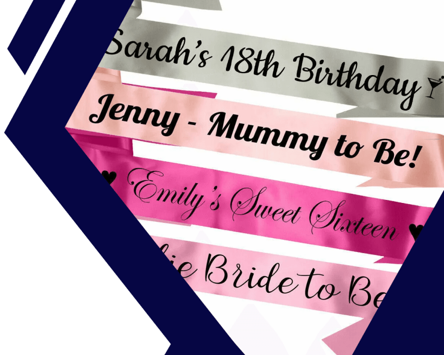 Customized Sash Printing in Dubai | Custom Sash Print | Printed satin Sash