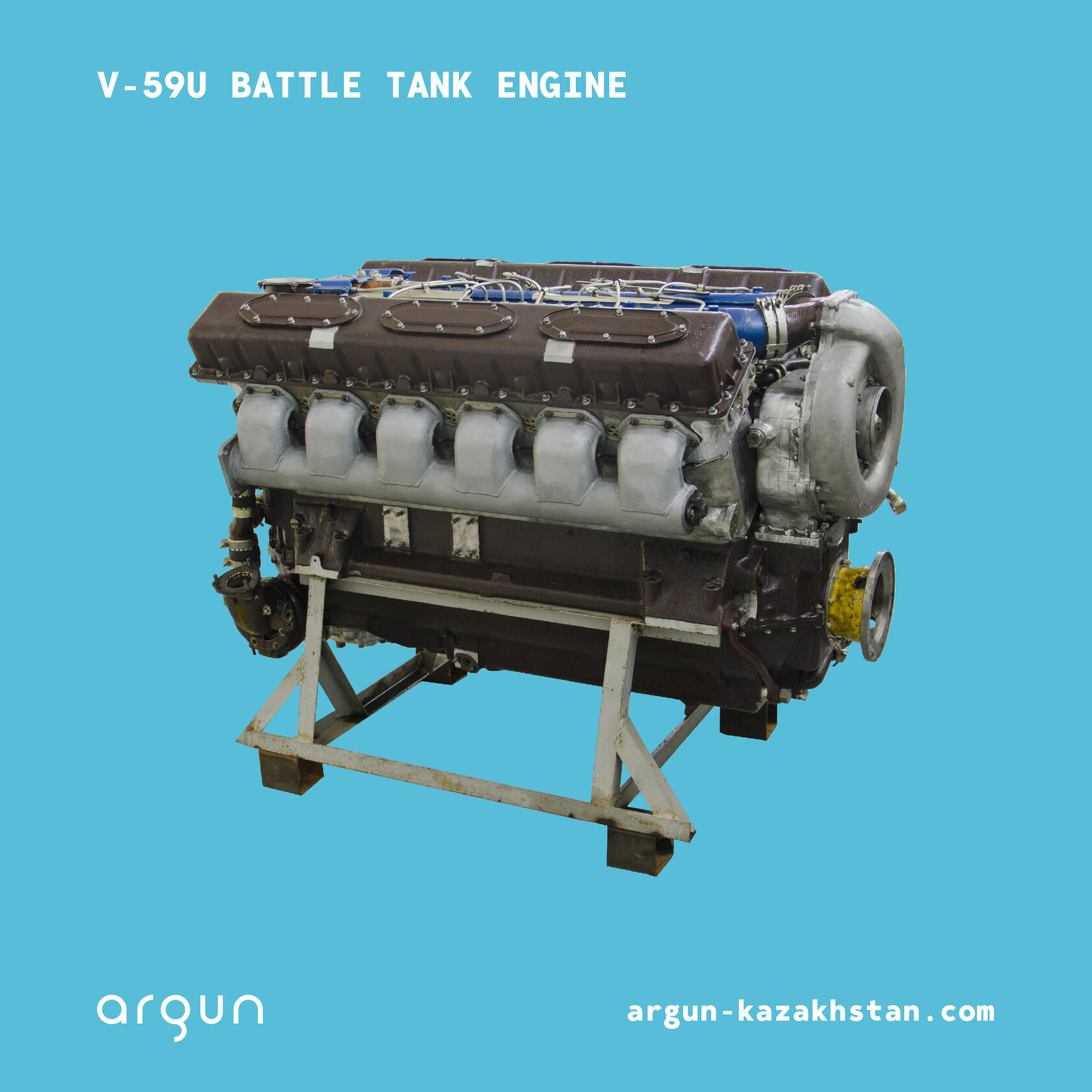 V-59U battle tank engine | Worldwide shipping - ARGUN
