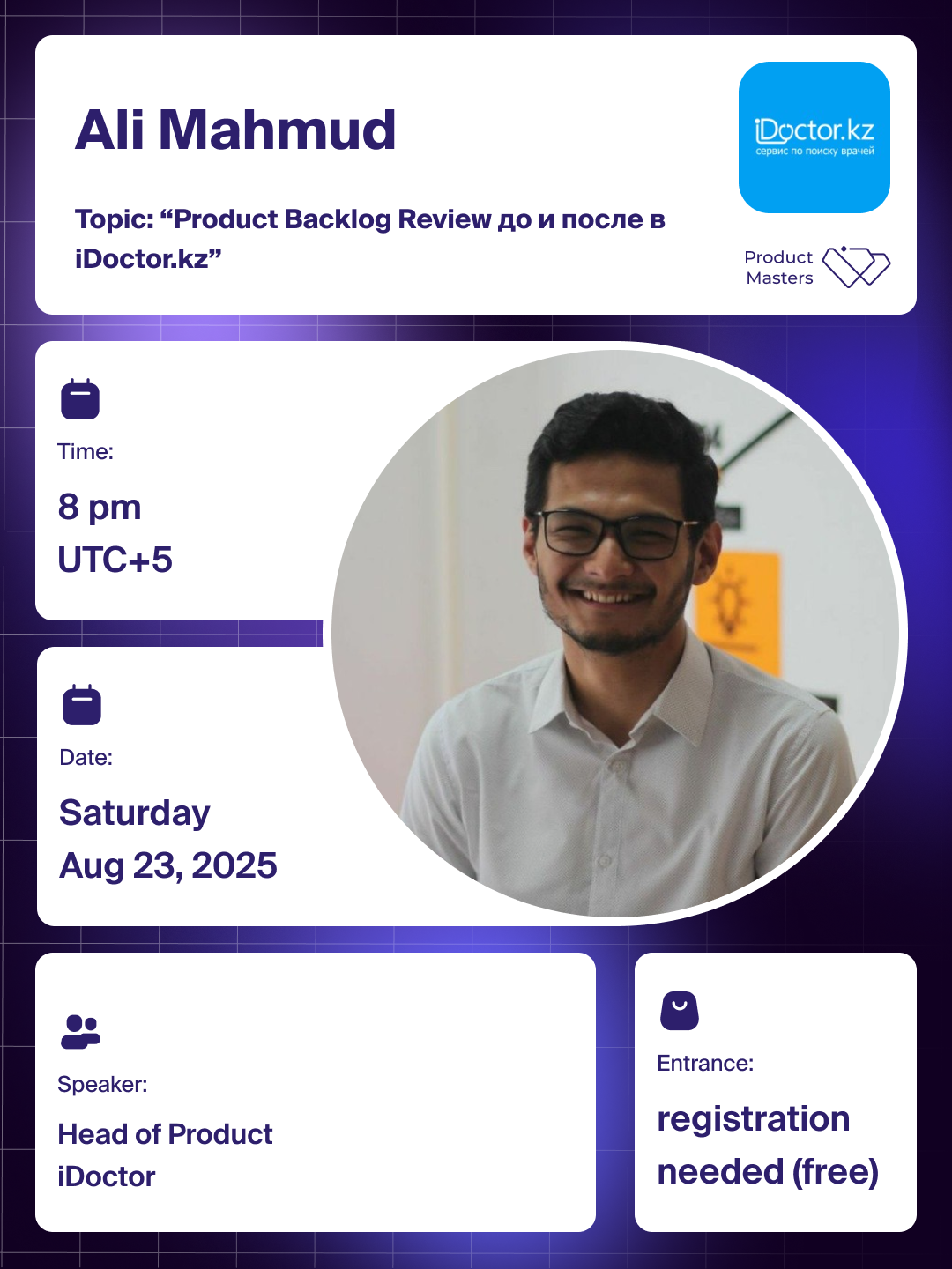 Guest Lecture | Ali Mahmud, Head of Product at iDoctor.kz | Product Masters
