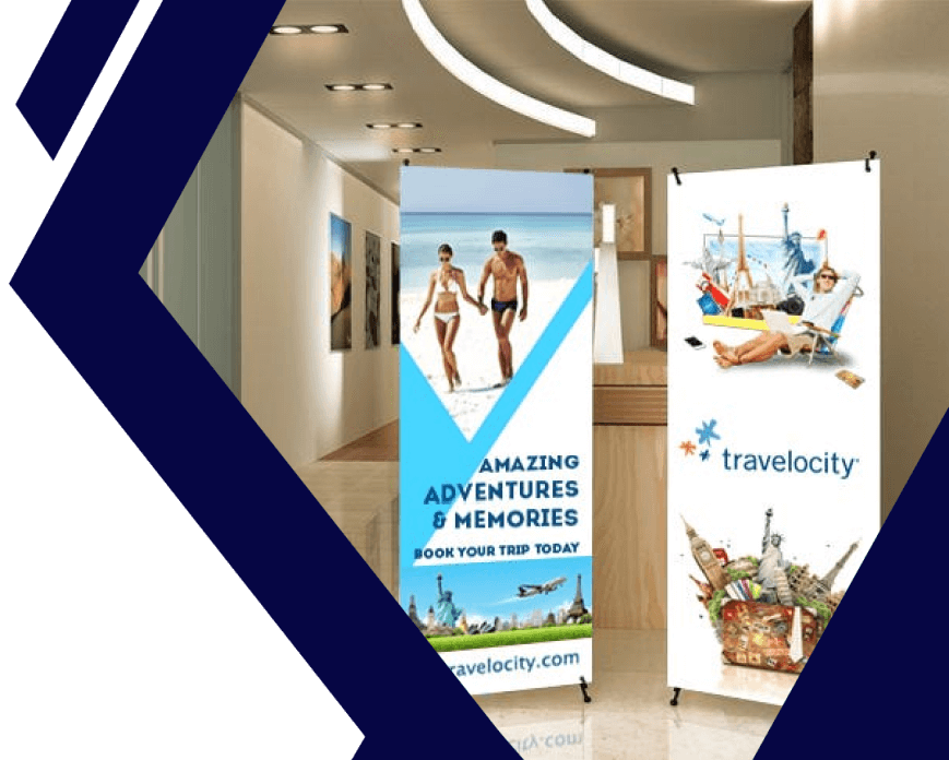 X Banner Printing Dubai | Custom X Banner Stand Print | Order X Frame ...