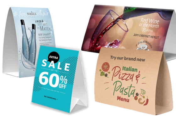 Tent Cards Printing in Dubai | Custom Tent Cards Print |Order Tent ...