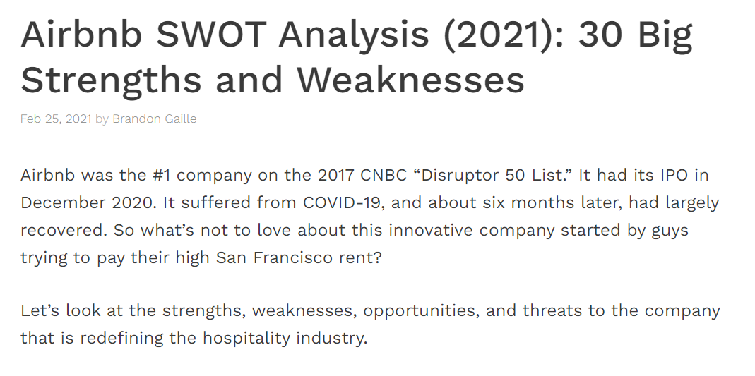 Большая подборка примеров SWOT анализа