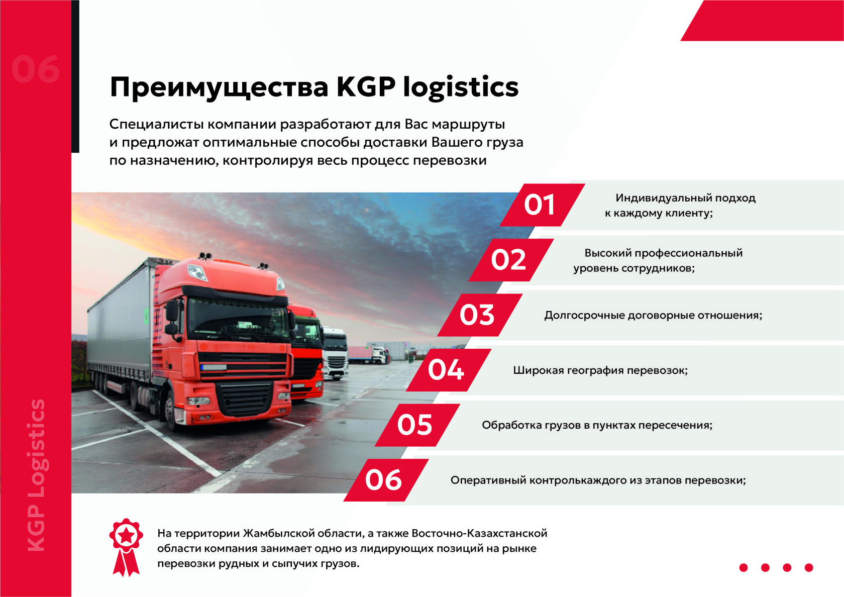 KGP logistics. Презентация компании