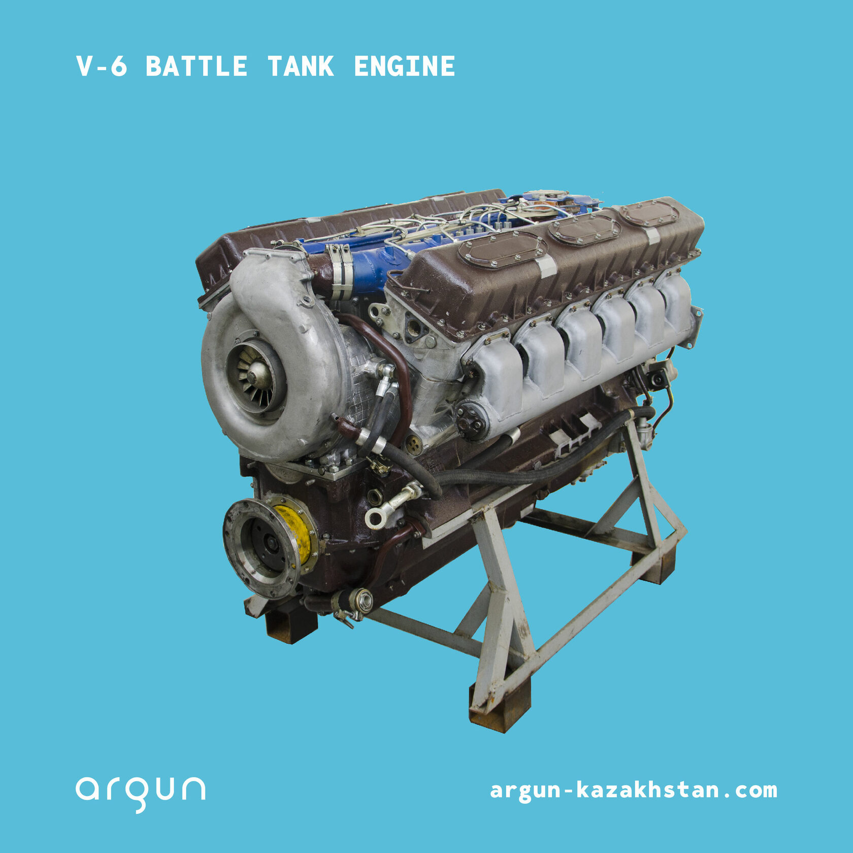 V-6 battle tank engine