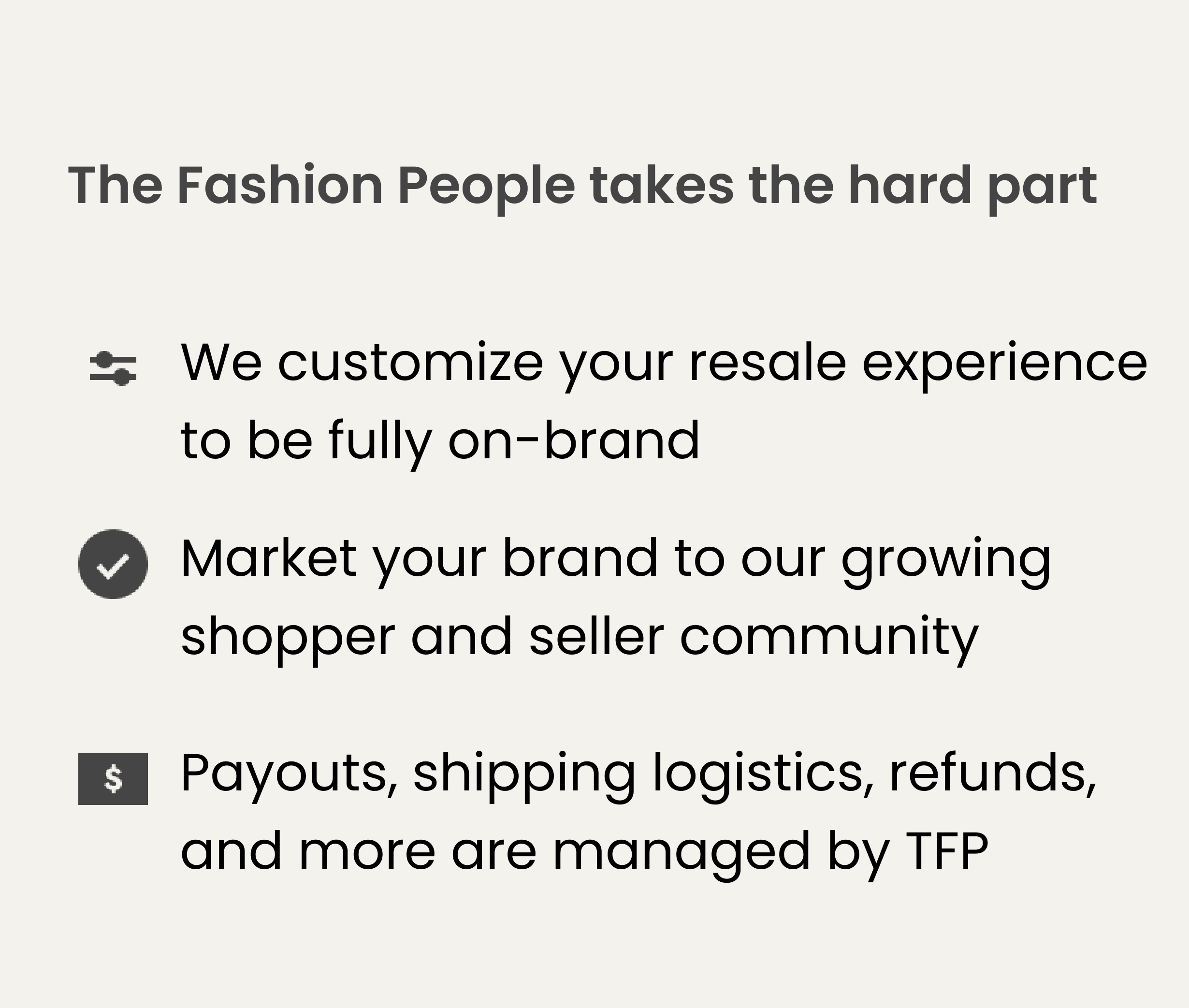 Branded Resale | The Fashion People